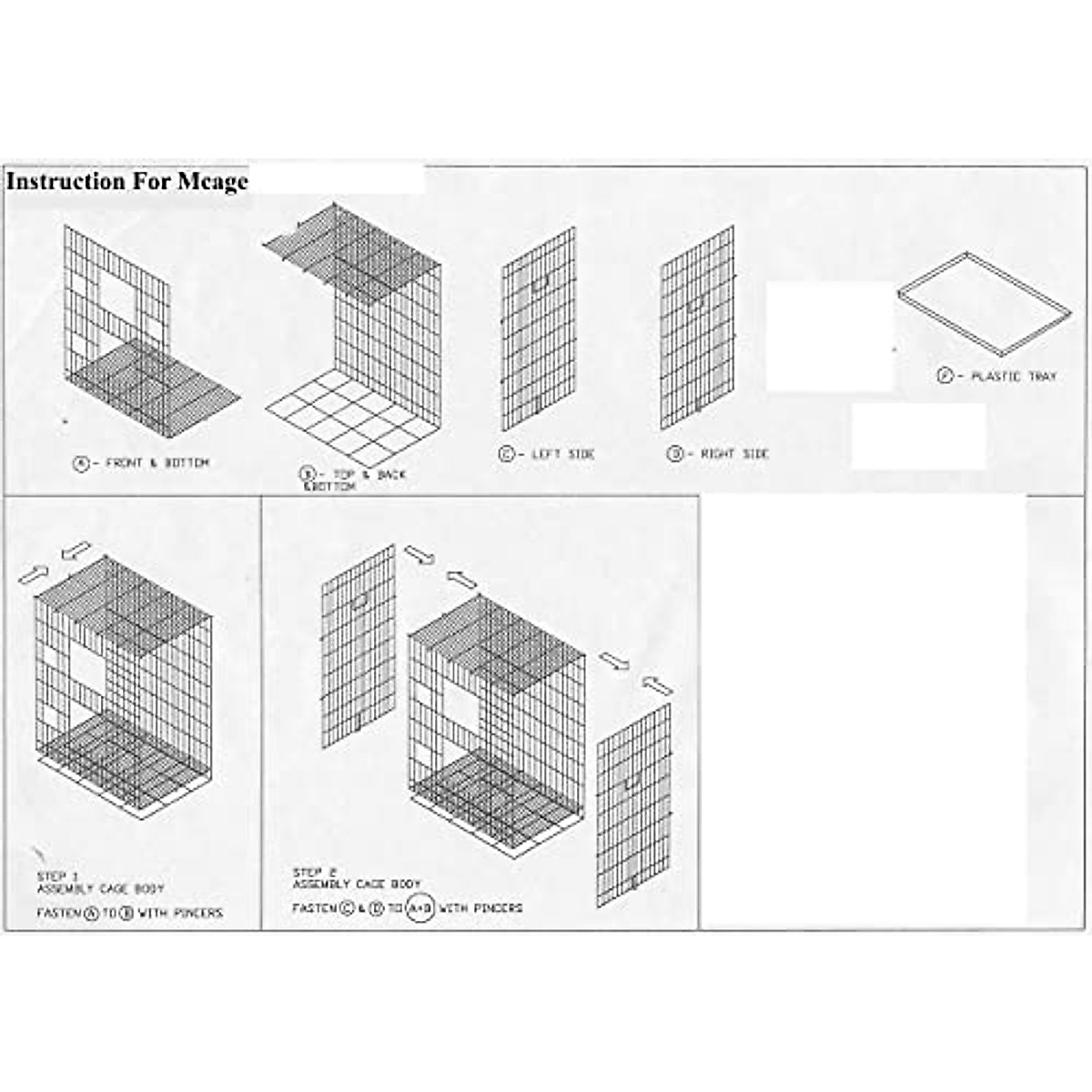 Extra Large 5 Levels Guinea Pig Hamster Rodent Degu Dagus Ferret Chinchilla Sugar Glider Squirrel Rat Mice Rabbit Cat Critter Cage