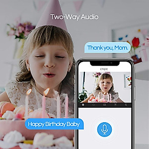 EZVIZ Indoor Wi-Fi Security Camera, Motion Detection Alert, Baby/Pet Monitoring, 111° Wide Angle, Two-Way Audio, Works with Alexa Google Home, 25ft Night Vision (CTQ2C-2 Pack WH)