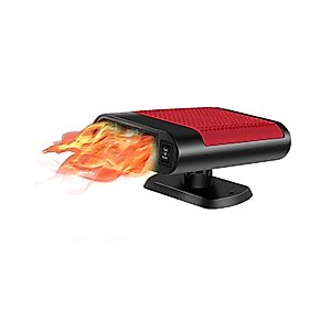 TIKSCIENCE Portable Car Heater for All Cars, 2 in 1 Car Heater Auto Electronic Heater 12V 150W, 30S Fast Heating Defrost Defogger Windscreen Fan Car Space Windshield Demister