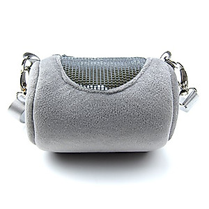 Alfie Pet - Sutton Travel Carrier Vacation House for Small Animals Like Dwarf Hamster and Mouse - Color: Grey