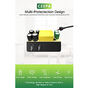 Czepa 9V Power Charger Compatible with Bowflex Max Trainer M5 M6 M7 M8 HVT Plus Octane Fitness xR6e Q35E Q37C Q37x Power Cord Adapter