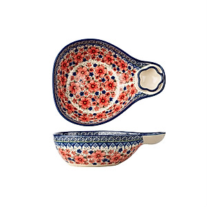 WAOCEO Dinner plate Large Capacity Dumpling Dinner Plates 8 Inch Ceramic Handmade Dinner Plate Home Creative Vintage Porcelain Salad Bowl Microwave/Dishwasher Safe Dishes Plates (Color : D)