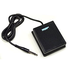 HQRP Sustain Pedal compatible with Yamaha DGX-230 / DGX-530 / DGX-640 / EZ-220 / DGX-202 / DGX-220 / DGX-520 / DGX-620 / P-100 / P-120 Keyboards Footswitch, Damper Pedal
