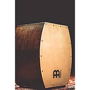 Meinl Jumbo Arch Bass Cajon Box Drum with Internal Snares - NOT MADE IN CHINA - Maple Frontplate / Hardwood Body in Vintage Wine Barrel Finish, 2-YEAR WARRANTY (SUBCAJ8VWB-M)