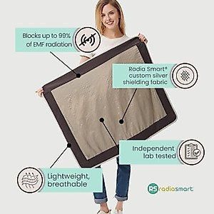 Radia Smart® Grey Cotton Blanket | EMF Protection, Anti-Radiation