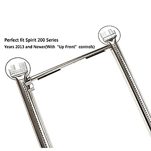 Hisencn 69785 Stainless Steel Burner Tubes Pipe, 7642 Grill Igniter for Weber Spirit 210, Spirit E-210, S-210, Gas Grill Models with Up Front Controls