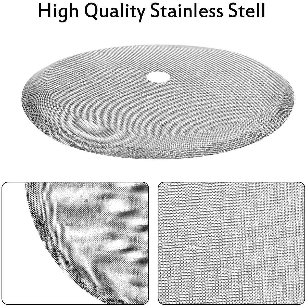 Meelio 6 Pieces French Press Replacement Filters Mesh Filters Replacement, Stainless Steel French Press Replacement Screen for 12 oz / 350 ml / 1 Cup French Press Coffee Makers and Tea Machines