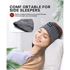 Perytong Sleep Headphones Wireless Headband Stretchable Bluetooth 5.2 Sleep Headband Earphones, Comfy Side Sleeping Earbuds with High Definition Stereo Speakers, Electronics, Gifts for Men Women