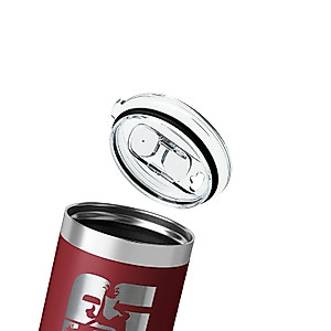 Cuptify Cheer Tumbler with Lid Laser Engraved on Maroon 22 oz Skinny Cup for Cheerleader Vacuum Insulated Birthday Gift for Cheerleading, Cheer Squad, Women