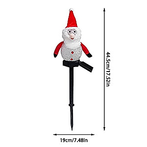 lack Solar LED Lawn Light ,Christmas Snowman Decorative Light Waterproof Outdoor LED Solar Powered Light for Home Garden Yard Patio