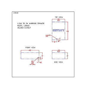 Lynx L30WD-1 Outdoor Warming Drawer, 30-Inch