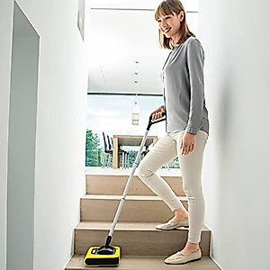 Karcher KB 5 Lightweight Multi-Surface Cordless Electric Floor Sweeper Broom - Ideal for Fur, Hair, Dirt, & Debris - 8.25" Cleaning Width, 30 Minute Runtime