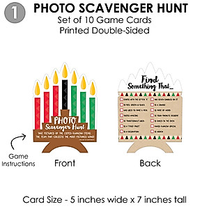 Big Dot of Happiness Happy Kwanzaa - 4 African Heritage Holiday Games - 10 Cards Each - Gamerific Bundle