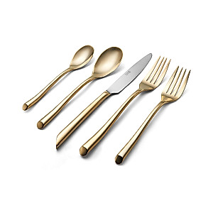 Towle Living Satin Gold Wave 20-Piece Flatware Set
