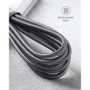 USB C Cable, Anker Powerline+ USB-C to USB-A [10ft], Double-Braided Nylon Fast Charging Cable, for Samsung Galaxy S10/ S9 / S9+ / S8 / S8+ / Note 8, LG V20 / G5 / G6, and More (Gray)