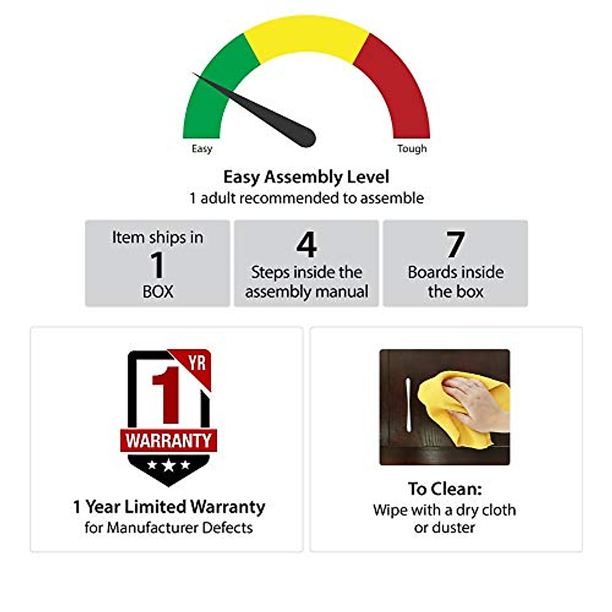 Ameriwood Home Condor Toolless Stand for TVs up to 50", Espresso