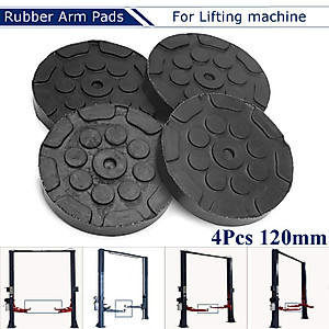 4Pcs Universal Round Rubber Arm Pads for Car Auto Jacking Lift Dia 120mm Thick 25mm Car Auto Truck Hoist