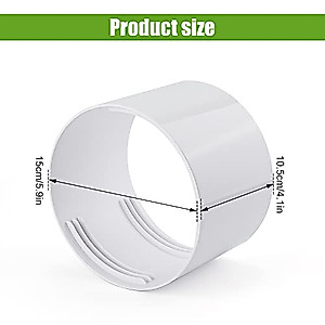 LUTER Portable Air Conditioner Exhaust Hose Coupler, 5.9" Air Conditioner Hose Coupler Adapter AC Hose Connector for Clockwise and Counter Clockwise Extending AC Hose, Universal Thread Converter