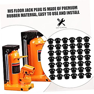 Horizontal Rubber Oil Plugs Car Jacks Car Jack 120 Pcs Jack Plug Car Lift Jack Car Accessory Rubber Horizontal Black Car Accessories Auto Accessories Hydraulic Filler Bung