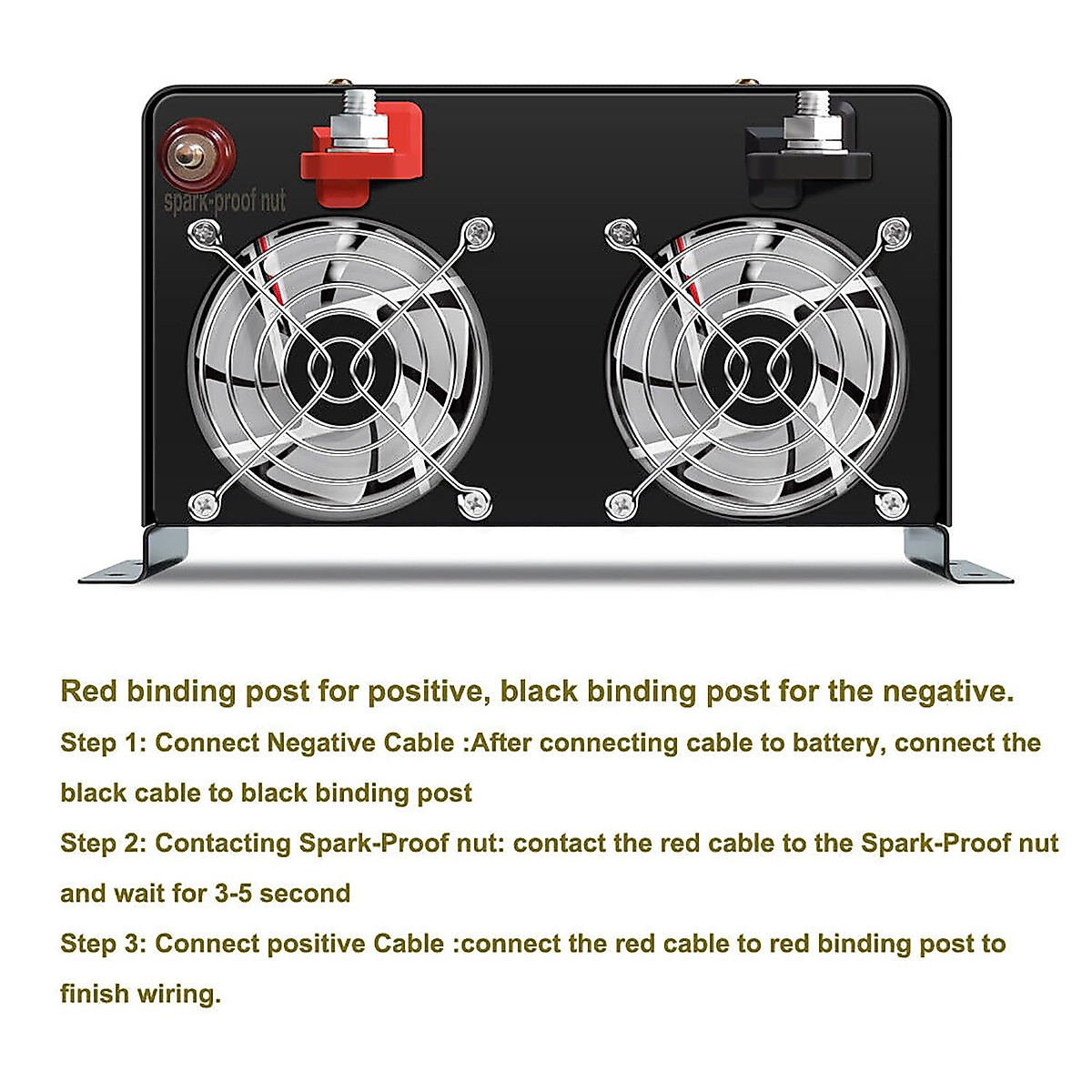 aeliussine 2000W 24v Pure Sine Wave Split Phase Inverter - 24v to 120v / 240v, 4 AC Outlets - Reliable Power for Home & RV Use