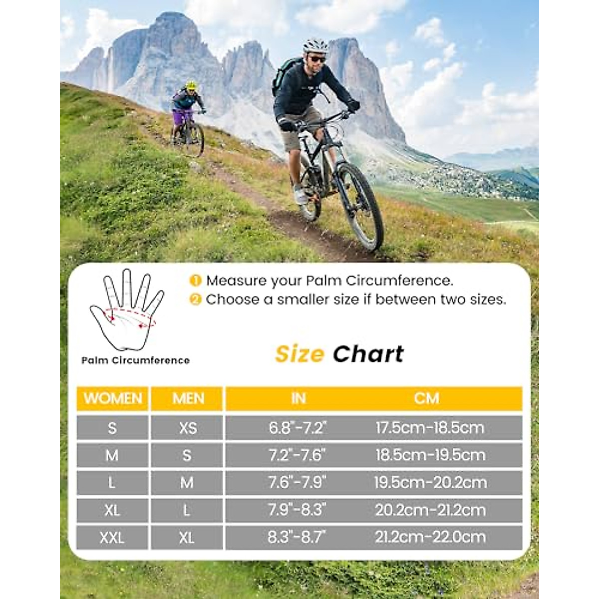 FEWTUR Winter Hiking Gloves for Men Women Cold Weather - Thermal Warm Gloves with Touchscreen Finger for Running Biking