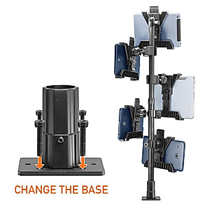 iBOLT TabDock Point of Purchase/POS Clamp Stand/Mount - with 5 Tablet Holders Perfect for Multiple delivery Applications (DoorDash, Uber eats, Postmates, etc.) Fits 7 to 10 inch Tablets