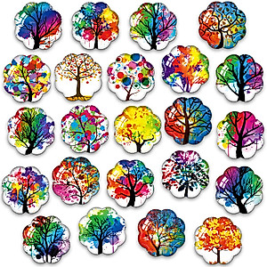 MORCART 30Pcs Tree of Life and Strong Fridge Magnets - Decorative Magnets for Office Cabinets, Whiteboards, Dishwashers, Cute Locker Magnet