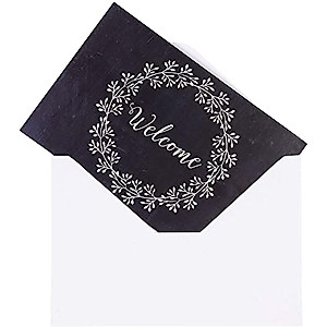 Juvale 48 Pack Bulk Welcome Note Cards with Envelopes for Guests, Employees, Business, Floral Design, Blank Interior (4x6 In)