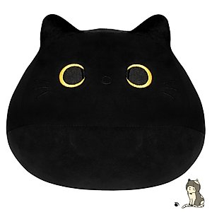Black Cat Plush, Black Cat Plushie, Cat Plush, Cat Pillow Plush, Cat Pillow, Giant Cat Plush Cat Plush, Black Cat Plush, Kawaii Cat Plush, Cat Plush Pillow, Black Cat Stuffed Animal, Plush Pillow