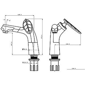 GTORCZDF Kitchen Taps Kitchen Tap Kitchen Tap 1 Set New Black Cooper Vintage Brass Single Handle Bathroom Basin Faucet Cold and Hot Water Mixer Bath Tap