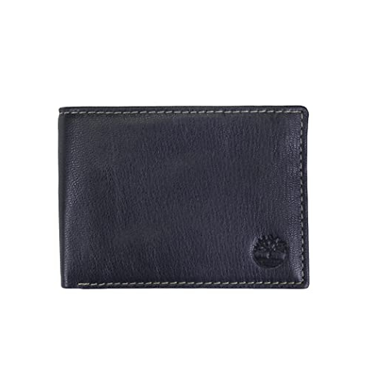 Timberland Men's Leather Passcase Security RFID Wallet, Navy Blue, One Size