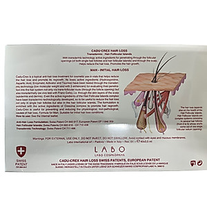 Cadu-Crex's initial hair loss treatment for men, 40 ampoules, Labo