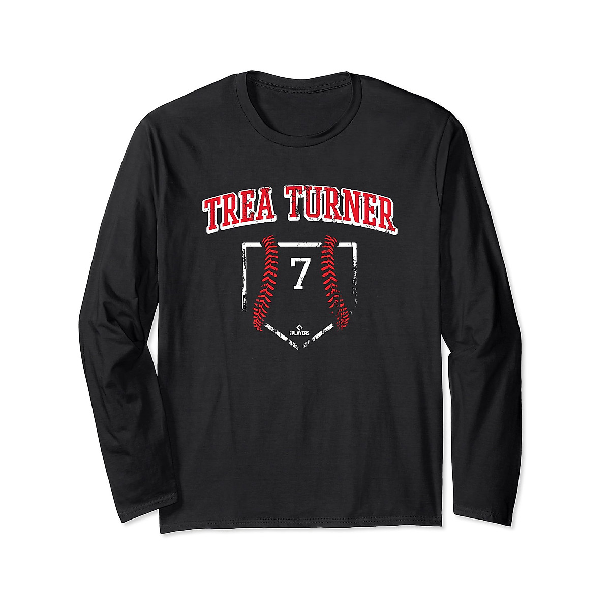 Home Plate Gameday Trea Turner Philadelphia MLBPA Long Sleeve T-Shirt
