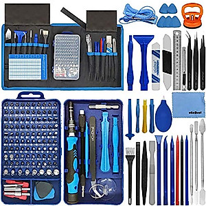 oGoDeal 155 in 1 Precision Screwdriver Set Professional Electronic Repair Tool Kit for Computer, Eyeglasses, iPhone, Laptop, PC, Tablet,PS3,PS4,Xbox,Macbook,Camera,Watch,Toy,Jewelers,Drone Blue
