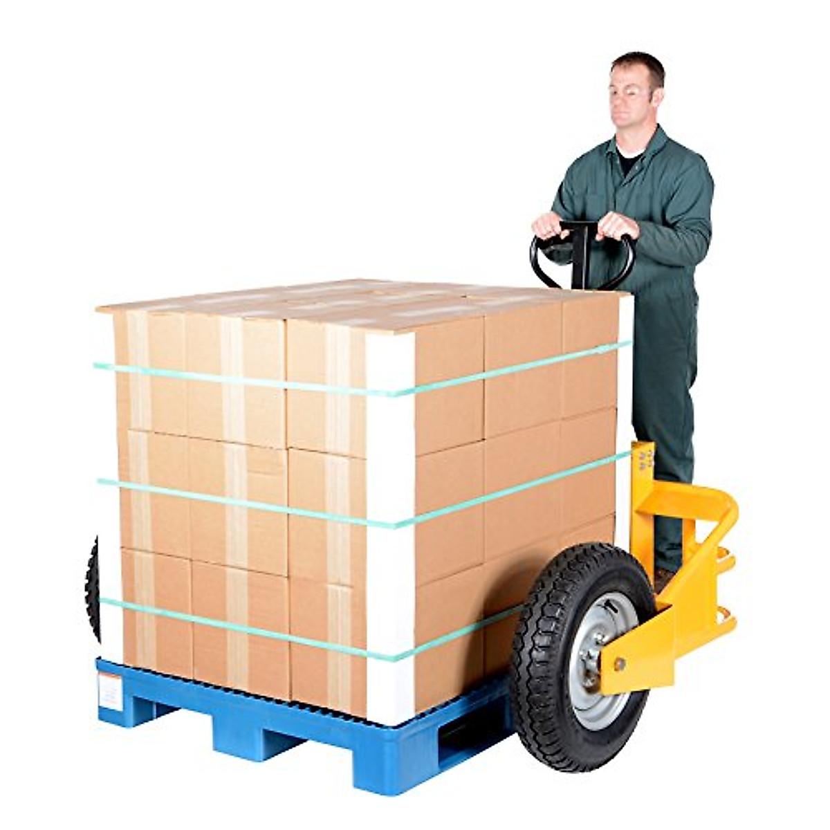 Vestil ALL-T-HD Heavy Duty All Terrain Pallet Truck, 2500 lbs Capacity, 32" Length x 12" - 26-3/4" Width Fork