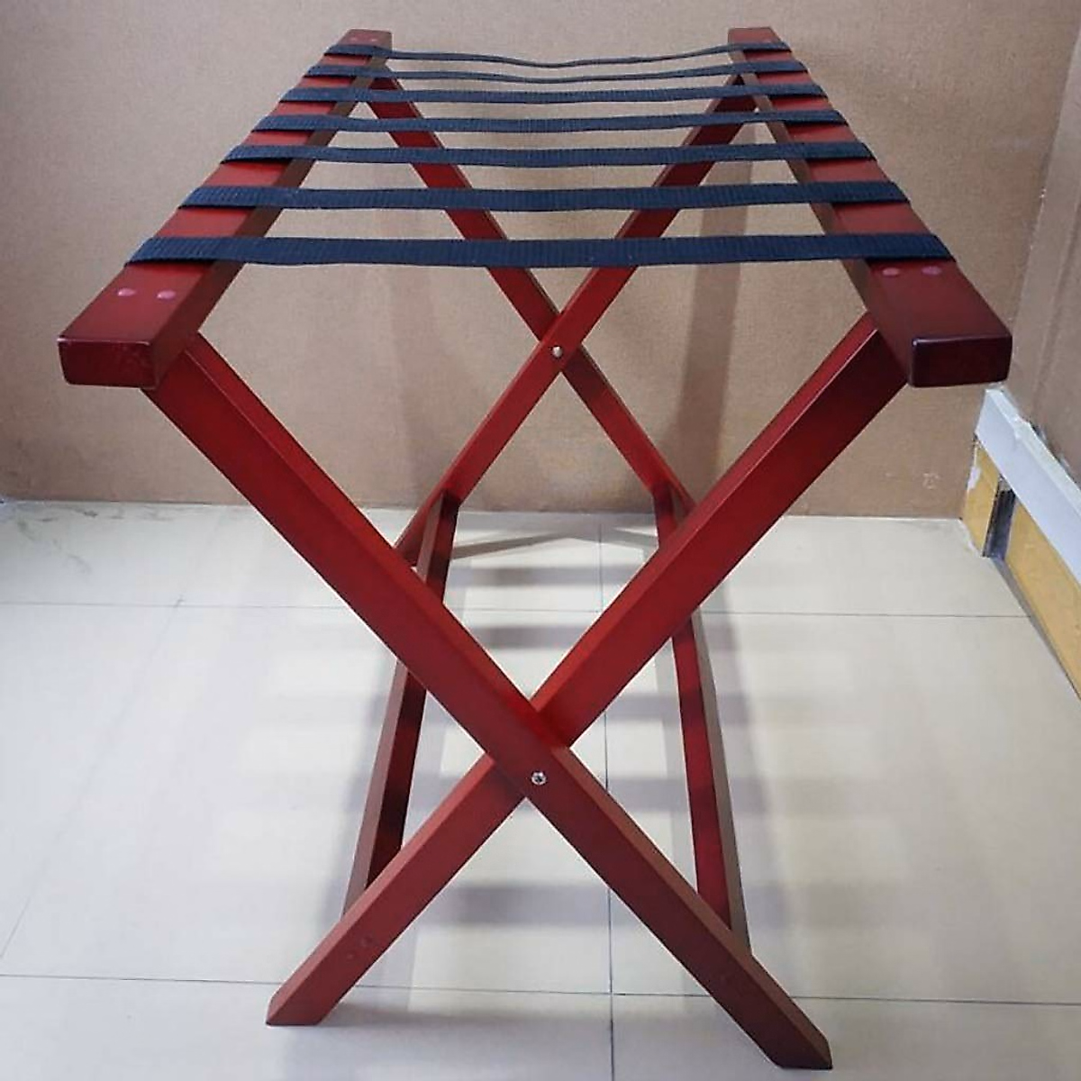 ELEdvb Luggage Rack Luggage Rack Hotel Room Foldable Solid Wood Suitcase Holder Luggage Rack Shelving Suitcase Backpack