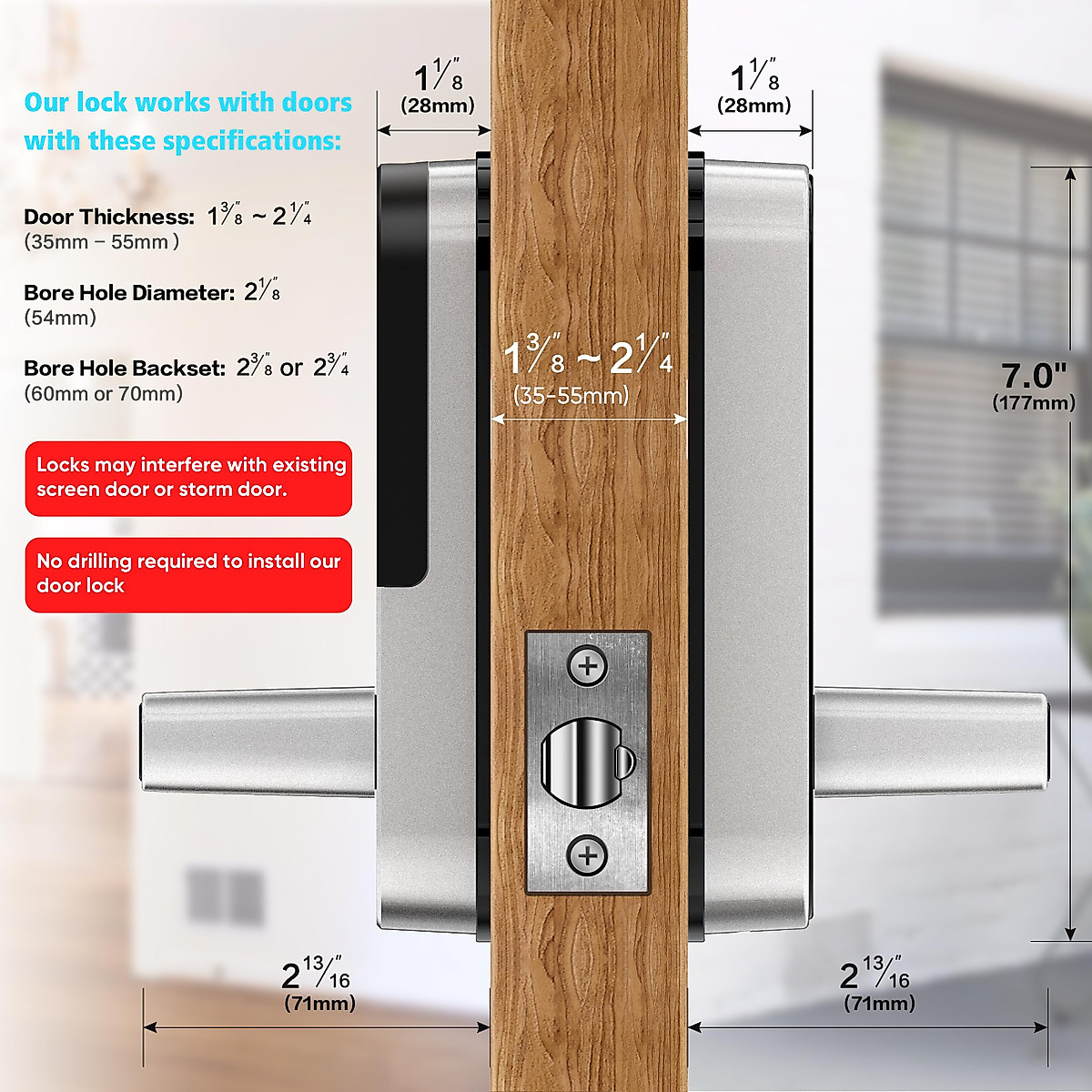 Sifely S Model Smart Lock and Fobs Bundle