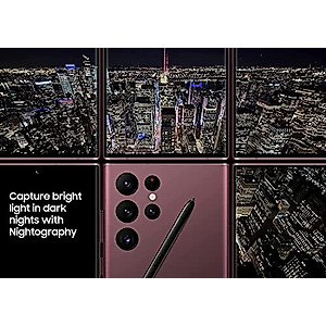 SAMSUNG Galaxy S22 Ultra Smartphone, Android Cell Phone, 256GB, 8K Camera & Video, Brightest Display, S Pen, Long Battery Life, Fast 4nm Processor - T-Mobile (Renewed) (Phantom Black)