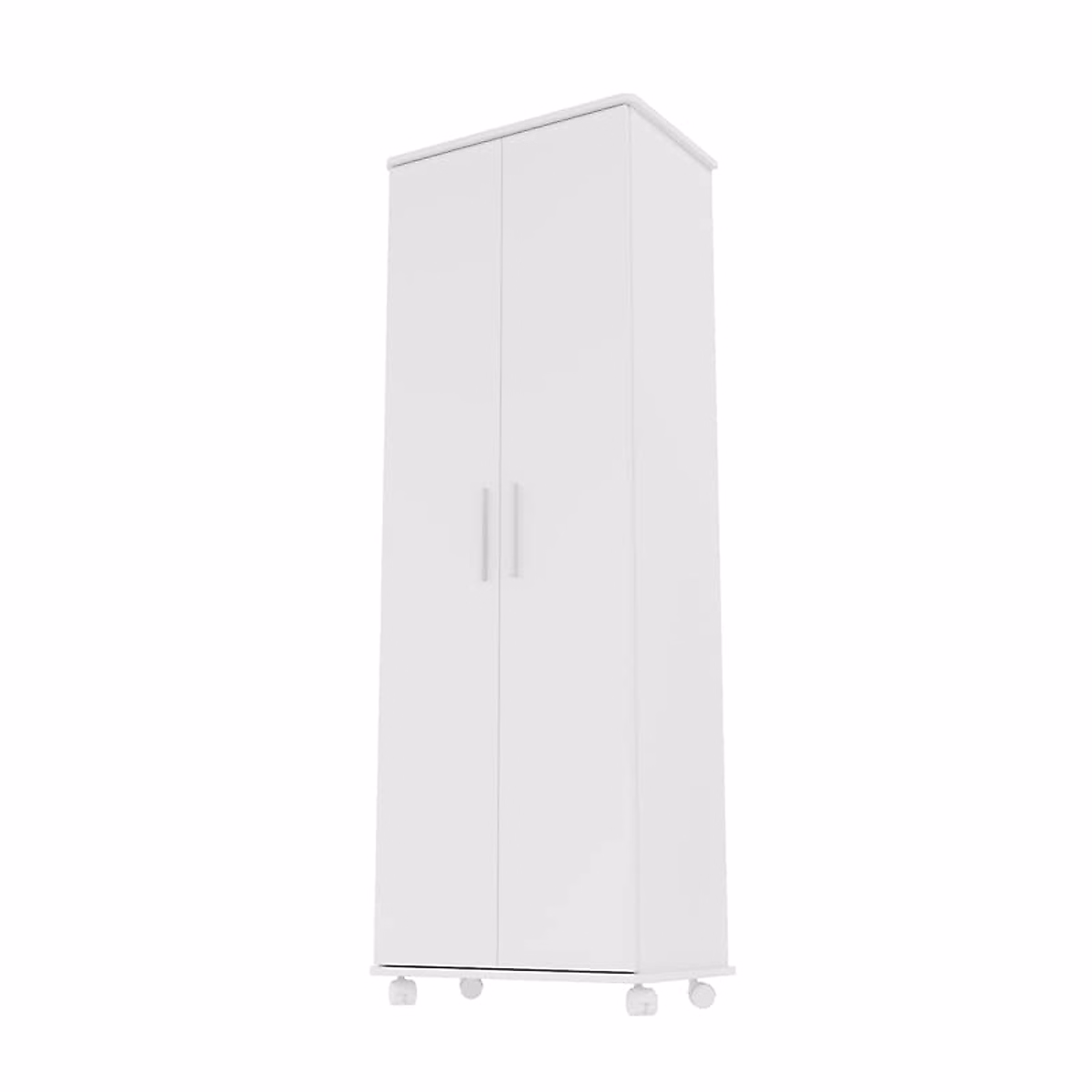 Manhattan Comfort Catalonia 1.0 Collection Modern Tall 10 Shelf, 30 Pair Capacity Free Standing Mobile Shoe Storage Closet, White