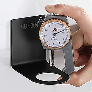 Beerty, Shower Gel Bottle Rack Hook Self Adhesive Wall Mounted Shampoo Holder Hook Shower Gel Bottle Rack Hanger Liquid Soap Shower Holder for Wall Kitchen Bathroom Toilet, Black, Medium