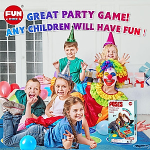 Classic Twist Poses Floor Game, FunKidz Giant Mat Party Games for Kids Adults Bigger Size Family Indoor and Outdoor Activity for Boys Girls Gift