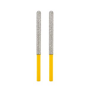 HIGHDRIL Tuck Point Pin Diamond Bit - 2pcs 4 5/8" Length x 1/4" Round Shank Diamond Glitter Bit for Wet/Dry Removing Old Mortar Grinding/Shaping Masonry,Stone,Concrete,Inside Corners