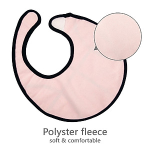 zebrum Waterproof Baby Boy Sports Bibs,Triple Layer-Cotton Front,Plastic Liner,Polyester Fleece Back,Highly Absorbent Drooling Burp Cloths for Boys Girls(5bibs)