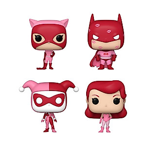 Funko Batman The Animated Series Pocket Pop! 4 Pack Happy Valentine's Day Heart Shaped Gift Box
