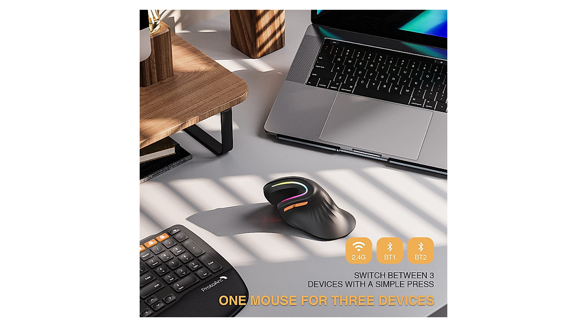 ProtoArc XK01 Keyboard & EM11 Mouse Combo - Compact & Ergonomic