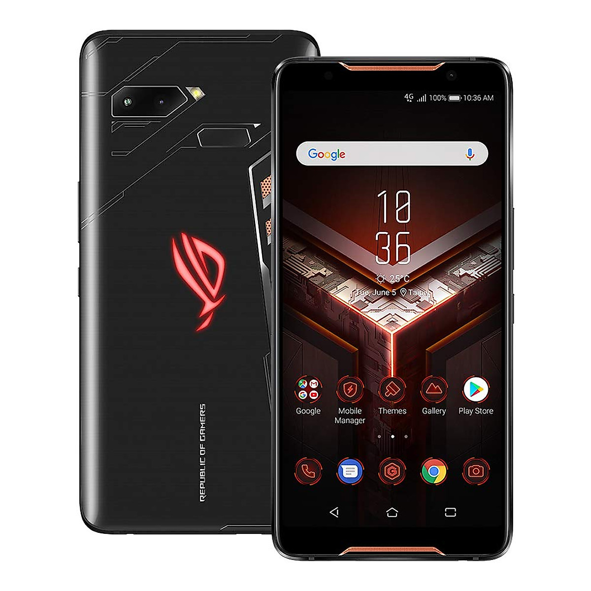 ASUS ROG Phone (ZS600KL) 6.0 inchs with 8GB RAM / 128GB Storage, (GSM ONLY, NO CDMA) Factory Unlocked International Version No-Warranty Cell Phone (Black)