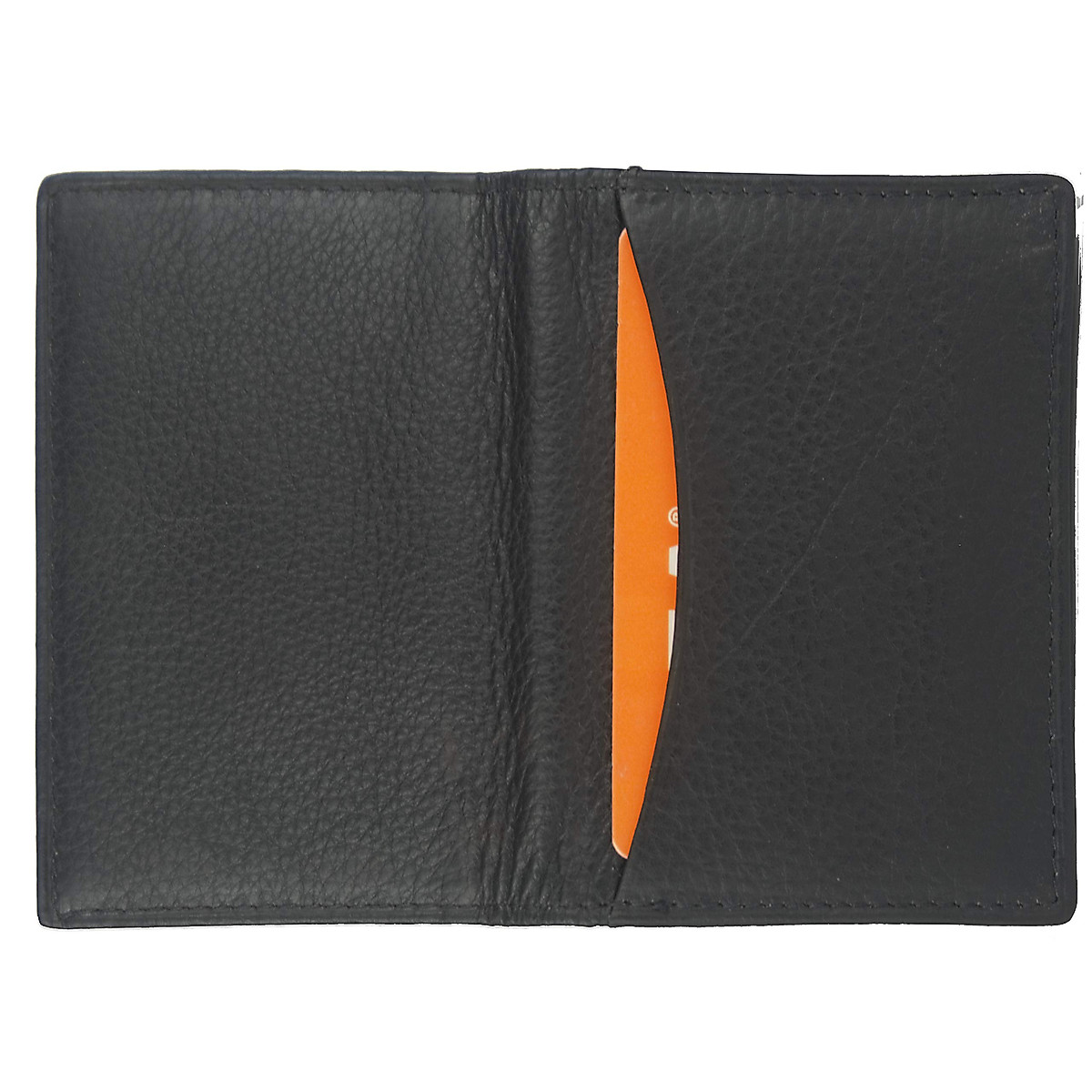 Texan Bull Credit Card Holder RFID Signal Blocking Unisex Slim Bifold Business Card Organizer Wallet (Black)