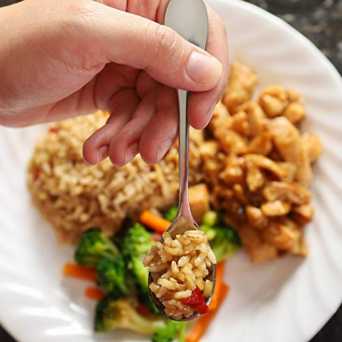 Mindful Eating Portion Control Flatware - for weight loss bariatric diet