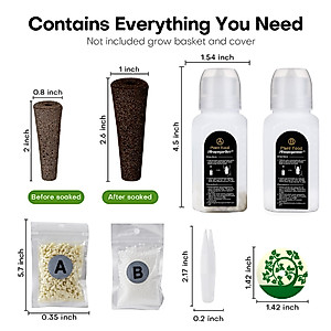 87pcs Seed Compatible with Aerogarden and All Brands - Grow Anything Kit for Indoor Garden Hydroponics Growing System with 40 Grow sponges, 40 Pod Labels, 6 A&B Plant Food, 1 Tweezers