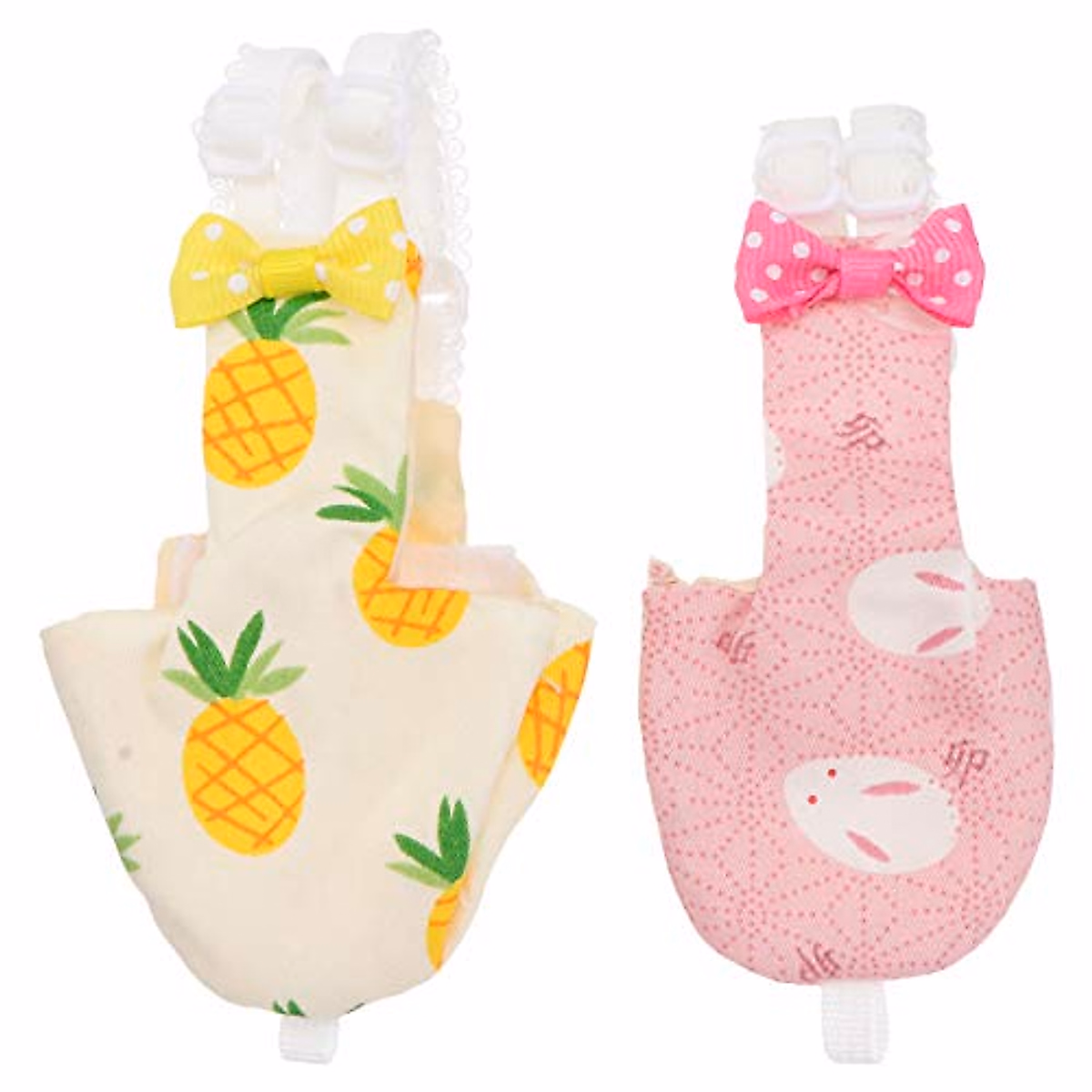 Baluue Bird Clothes, Flight Suit, Bird Diaper, 2pcs Bird Parrot Nappy, Cockatiel Diaper(Size S, Random Style)